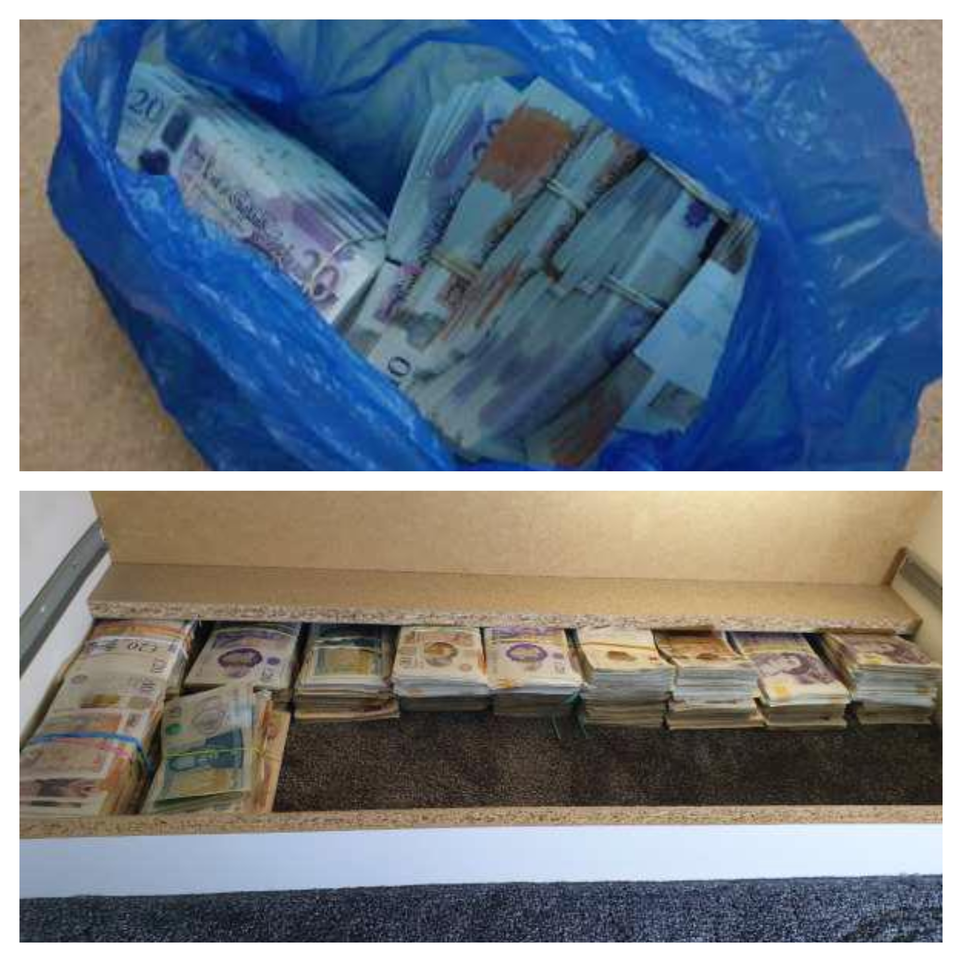 £75,000 in cash recovered and two arrested following warrants in Bolton ...