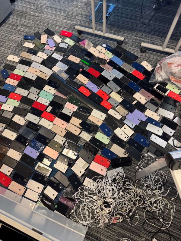 More than 500 mobile phones have been crushed after being seized from ...